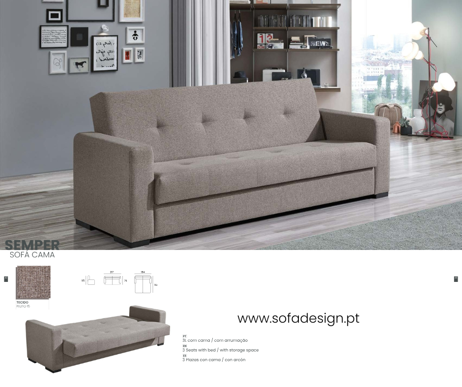 SEMPER Sofá Cama :: Studio Sofá Interior Design